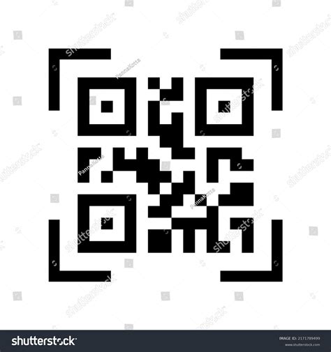 Scan Qr Code Web Design Element Stock Vector Royalty Free 2171789499