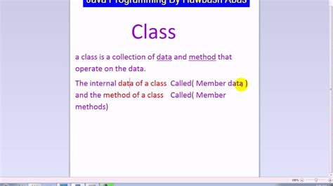 فێربونی پرۆگرامسازی جاڤا class in java youtube