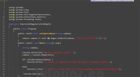 Funciones VisualStudio C Expresion Regular Letra Digito Tutorias Co