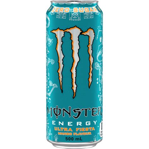 Monster Ultra Fiesta Mango Flavour Zero Sugar Energy Drink 500ml