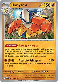 Hariyama Megaevolução Banco De Dados De Cards Do Estampas Ilustradas