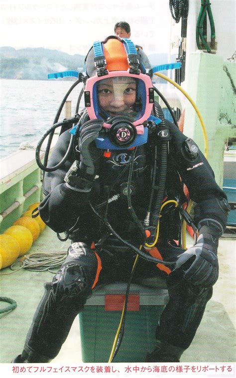 吉澤ひとみ DIVEWAYS FULL FACE MASK Scuba diving mask Scuba diving tank