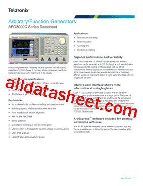 AFG3022C Datasheet PDF TEKTRONIX INC