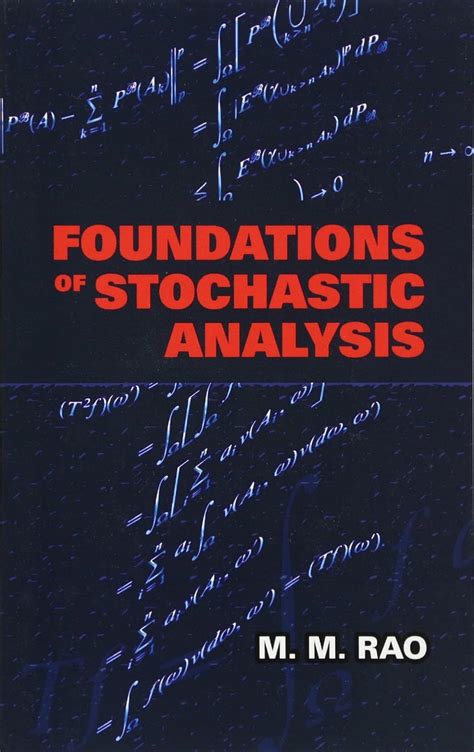 Foundations Of Stochastic Analysis Dover Books On Mathematics 9780486481227 M M