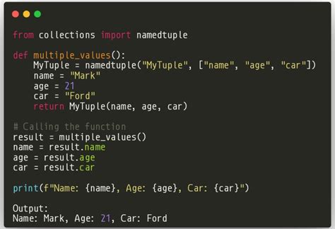 Benjamin Bennett Alexander On Linkedin Python Tip 💡 Returning