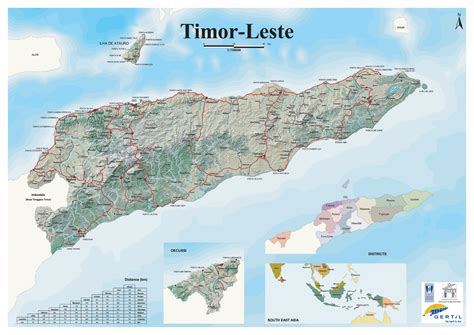 Mapa Timor Oriental Democratic Republic Of Timor Leste MAP N ALL