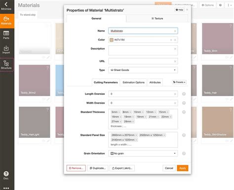 Opencutlist Standard Thickness Extensions Sketchup Community