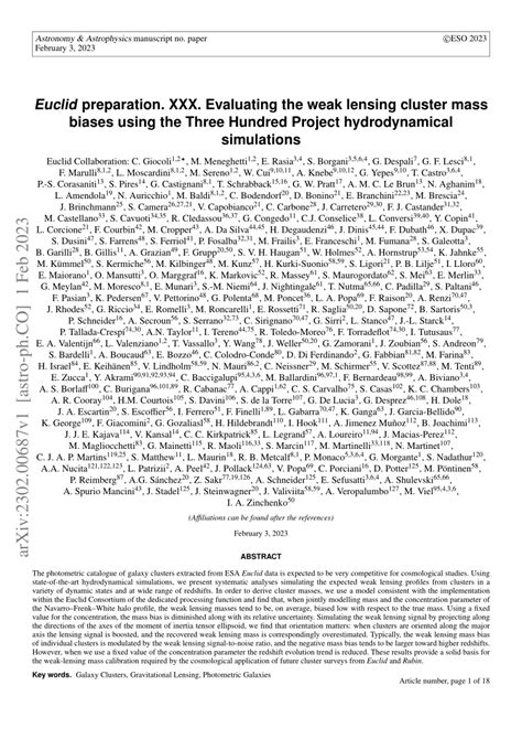 Pdf Euclid Preparation Xxx Evaluating The Weak Lensing Cluster Mass Biases Using The Three