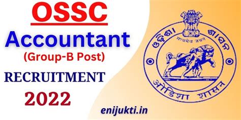 Ossc Accountant Recruitment 2022 Group B Notification Out