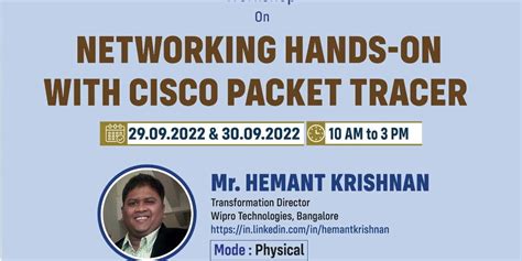 Networking Hands On With Cisco Packet Tracer SRM Ramapuram SRMIST