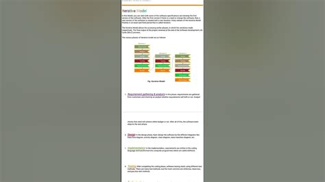 define iterative model and describe all the phases of iterative model