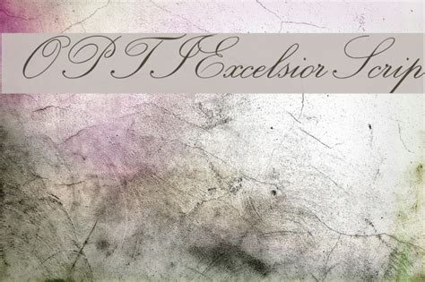 OPTIExcelsiorScript Font FFonts Net