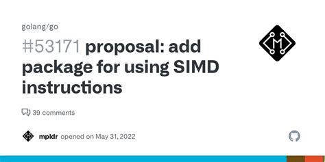 Proposal To Add Simd Api Rgolang