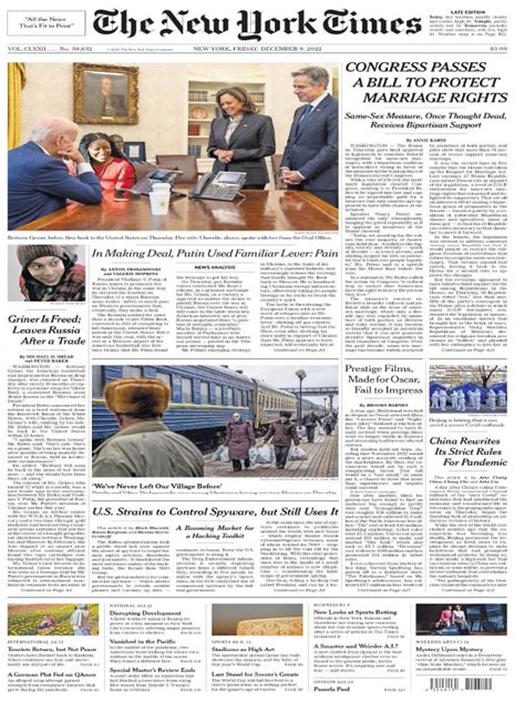 The New York Times 12.9.2022 » Download PDF magazines - Magazines Commumity!