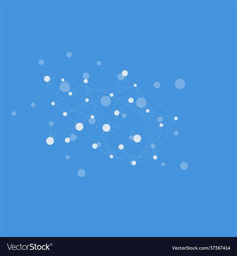 Molecule Connection Design Abstract Design Vector Image