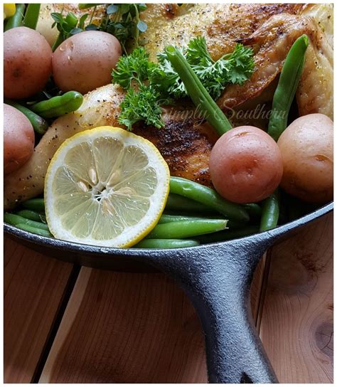 Lemon Pepper Flat Roasted Chicken Julias Simply Southern