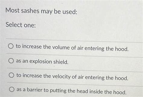 Answered Most Sashes May Be Used Select One To Increase The Volume Of Kunduz