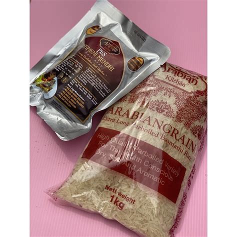 Set PES NASI ARAB MENDHI 1KG BERAS BASMATHI Parboiled Extra Long