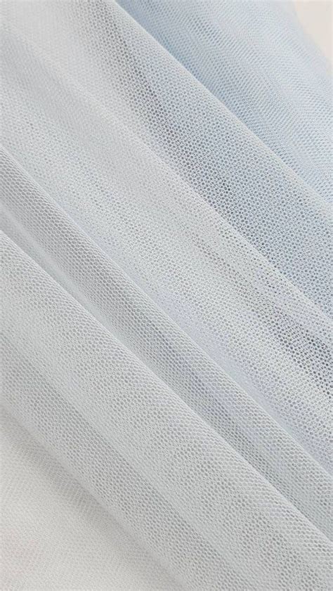 Light Blue English Netting Fabric By The Yard Light Weight Net Stretch