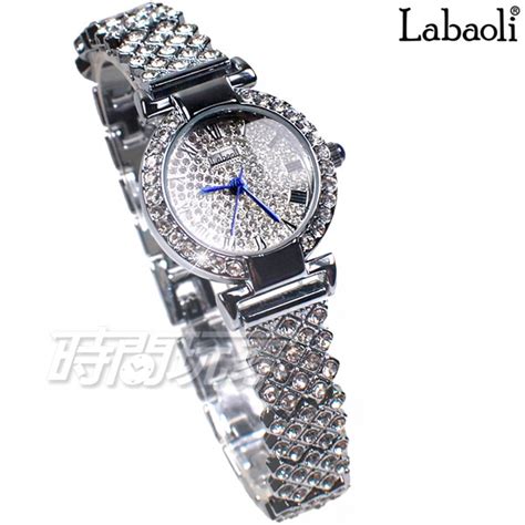 Labaoli 拉寶麗 La172銀 羅馬情懷 完美無瑕 閃耀時尚腕錶 滿鑽面盤 晶鑽 女錶 銀色【時間玩家】 蝦皮購物