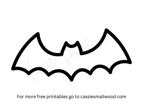 Free Printable Bat Templates Small Medium And Large Cassie Smallwood