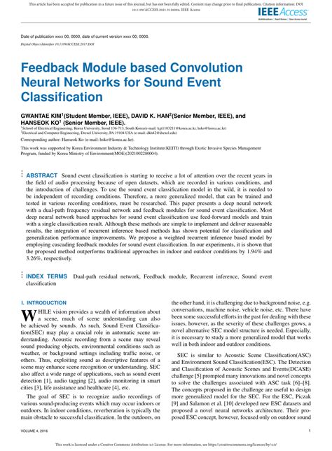 pdf feedback module based convolution neural networks for sound event