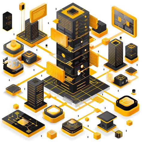 premium photo isometric big data center concept big data processing