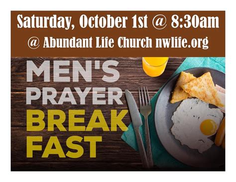 Mens Prayer Breakfast —