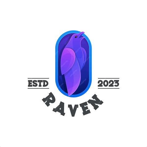Premium Vector Illustration Vector Raven Gradient Colorful Style