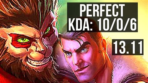 Wukong Vs Jayce Top 1006 45m Mastery Legendary 700 Games