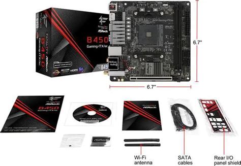 Asrock Fatal1ty B450 Gaming Itx Ac Am4 Motherboard