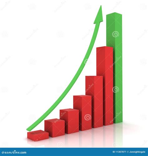 Business Graph Showing Growth Stock Illustration Illustration Of Arrow Inflation 11307871