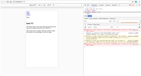 Javascript Ionic Serve Doesn T Work Properly Stack Overflow