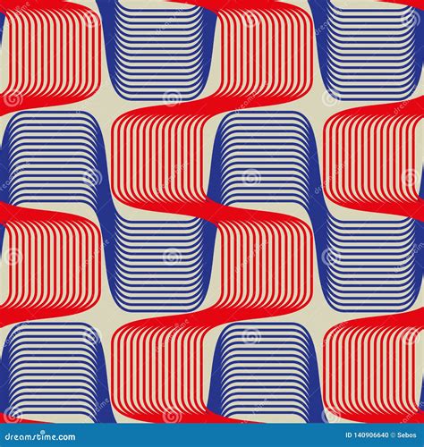 Seamless Abstract Pattern In Constructivism Soviet Style Vector