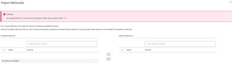 powerflex 4 x unable to import vcenter networks dell us