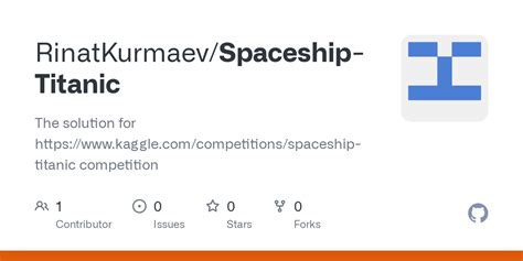 github rinatkurmaev spaceship titanic the solution for