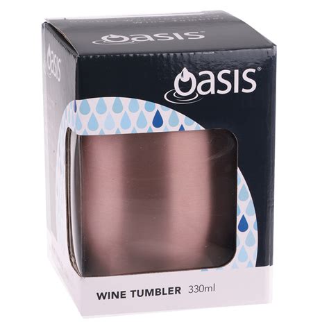 Insulated Stainless Steel Wine Tumbler Rose