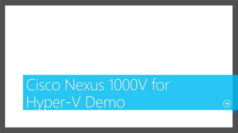 PPT Cisco Virtual Networking Solutions For Hyper V PowerPoint Presentation ID