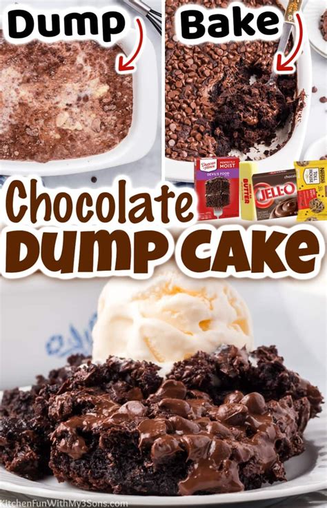 Chocolate Dump Cake Just Dump 5 Ingredients In A Pan And Bake