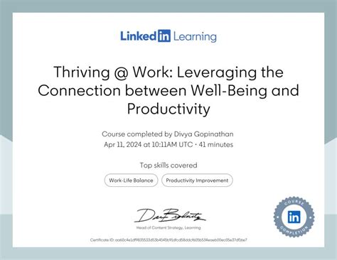 Divya Gopinathan On Linkedin Certificate Of Completion