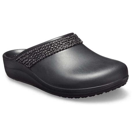 Crocs Sloane Diamante Clogs Black Swiminn
