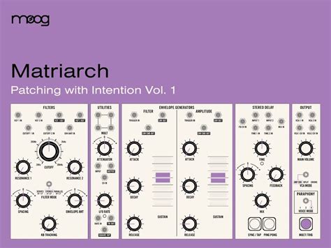 Moog Updates Matriarch With Performance Tweaks Releases Patching Book And Videos CDM Create