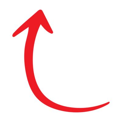 Curved Arrow Red PNGs For Free Download