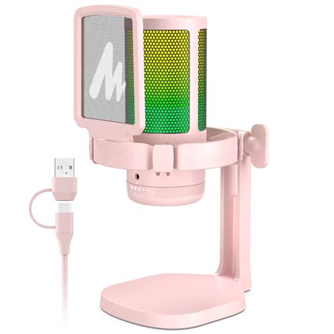 Maono Dgm20 Usb Microphone Rgb Gaming Mic Condenser Mic Rgb Mic Noise