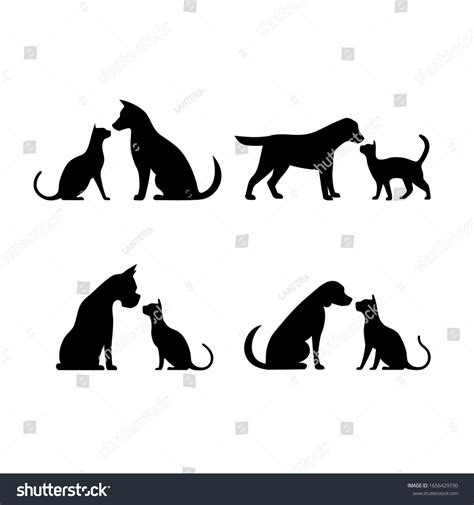 Cat And Dog Silhouette Clip Art