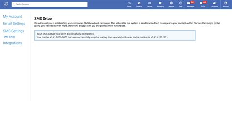 Sms Setup Essentials Market Leader Success Center