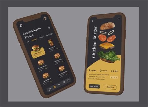 Mobile Restaurant Menu UI Design On Behance