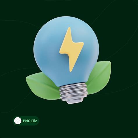 Ilustração 3d De Eficiência Energética Psd Premium