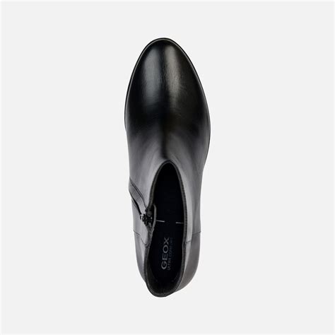 Geox® Walk Pleasure Medium Heel Ankle Boots Black Woman Geox®