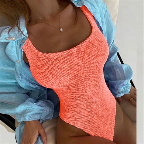 Leesechin Plus Size Swimwear One Piece Clearance Women Wrinkled Cloth